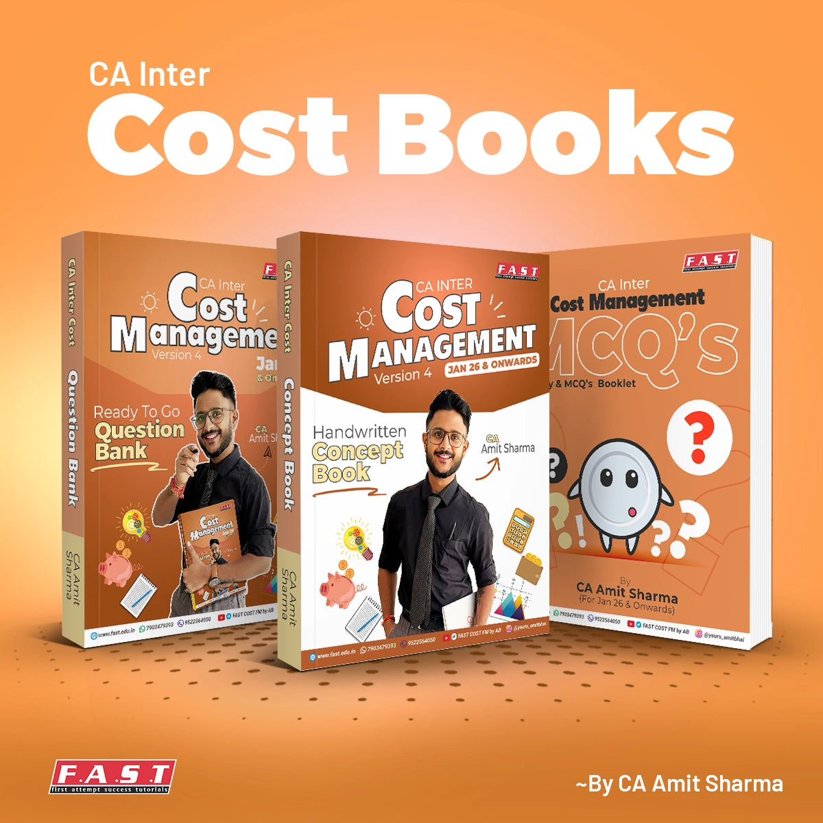 CA Inter Cost FM and SM Books – FAST Education